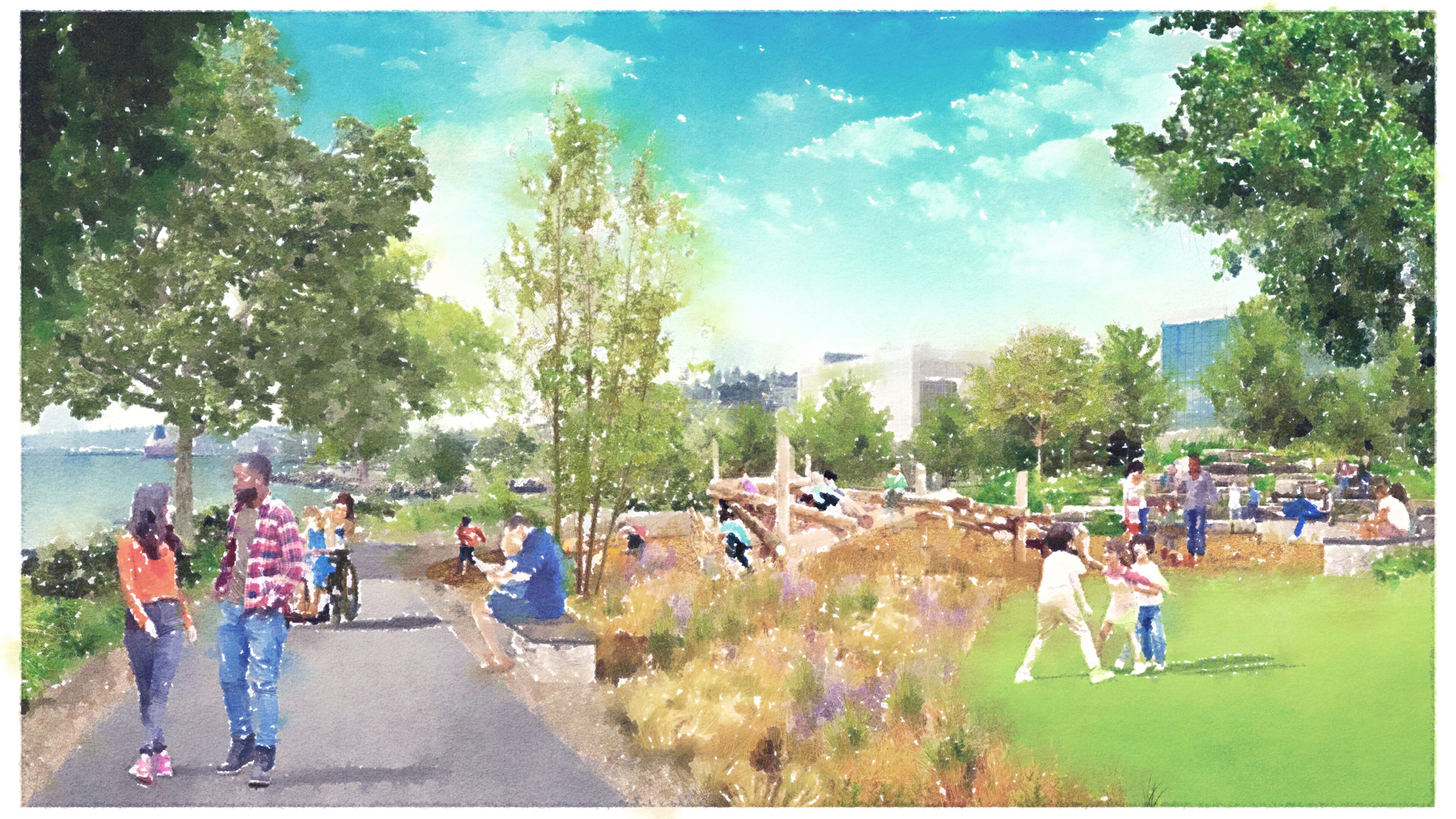 Seattle intends to revamp its waterfront parks network in time for the ...