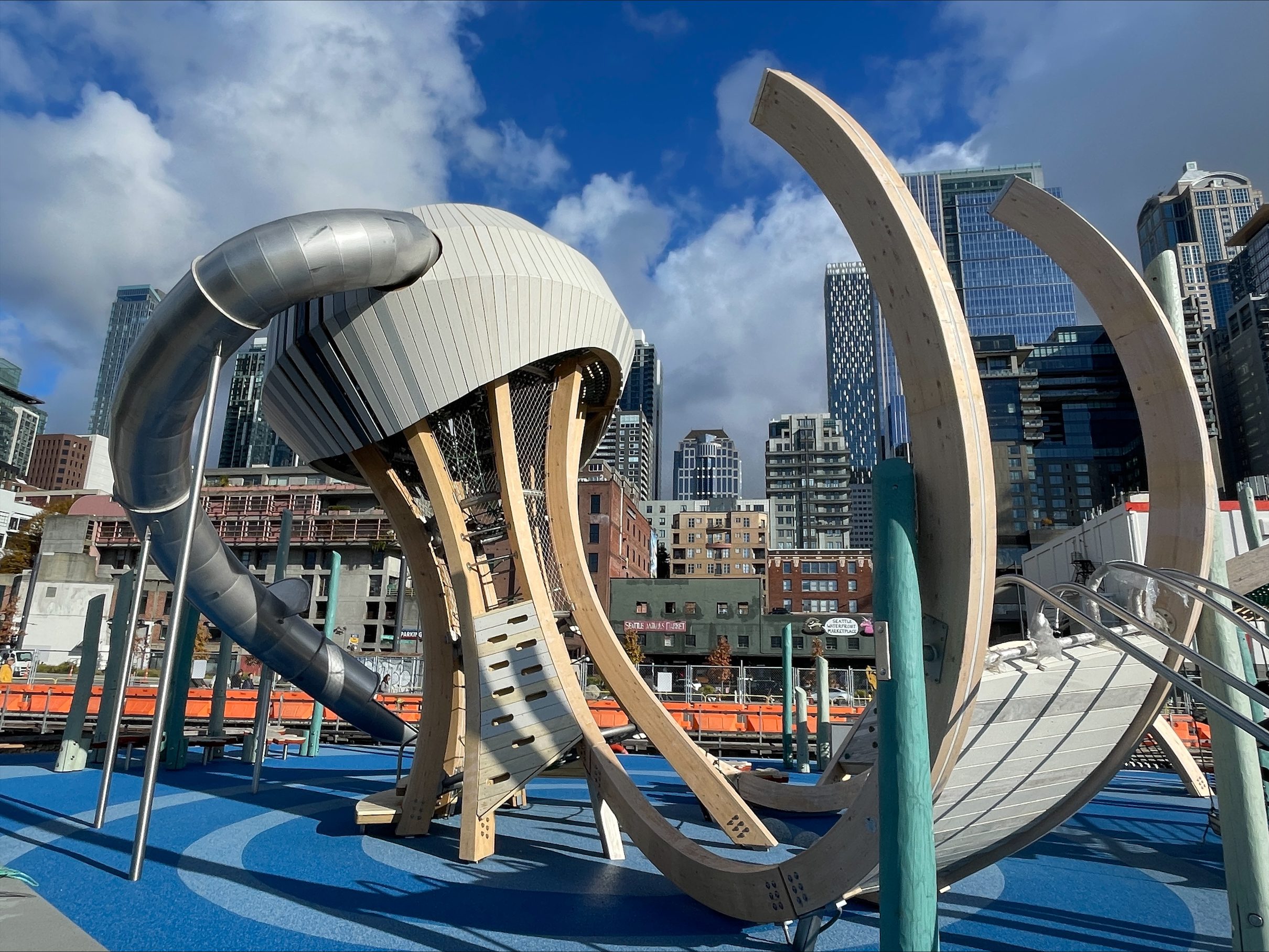 Downtown Seattle Waterfront Pier Grand Opening Of New Park At Seattle